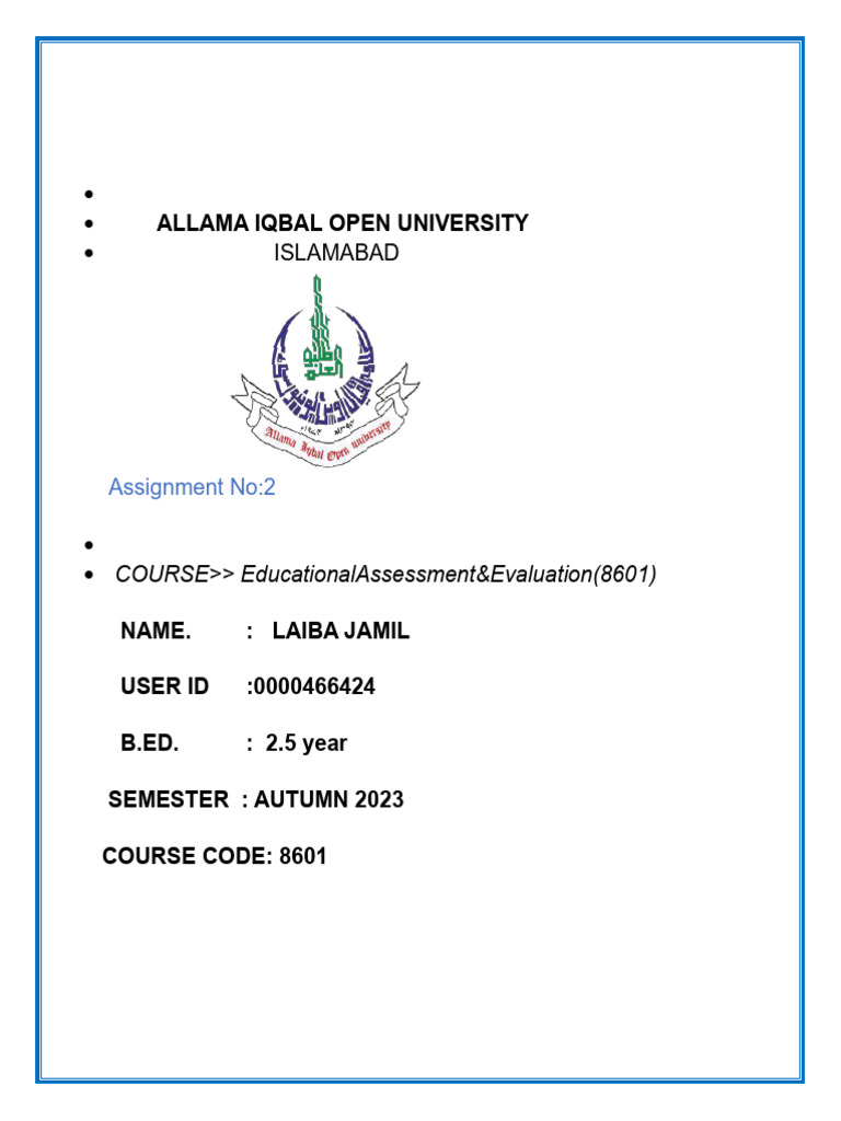 8601 Spring 2024 | PDF | Learning | Multimedia