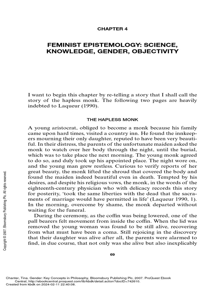 Gender, Chapter 4 | PDF | Knowledge | Truth
