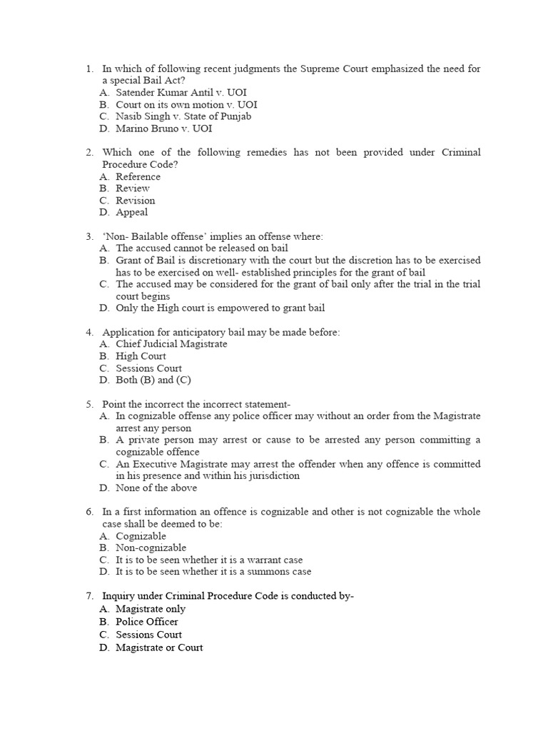 CRPC | PDF | Bail | Magistrate