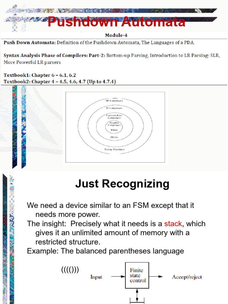 Module 4 Pdf Parsing Syntax 