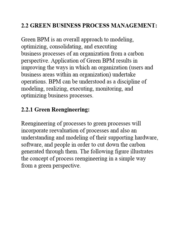 Green Business Process MGMT | PDF | Business Process Management ...