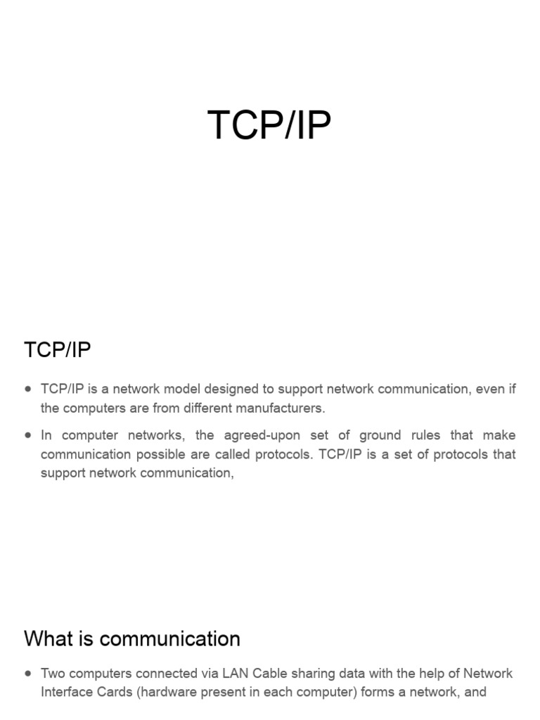 TCP Ip | PDF | Transmission Control Protocol | Computer Network