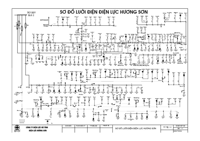 SO DO LUOI DIEN DIEN LUC HUONG SON 18-7-2014-Model | PDF