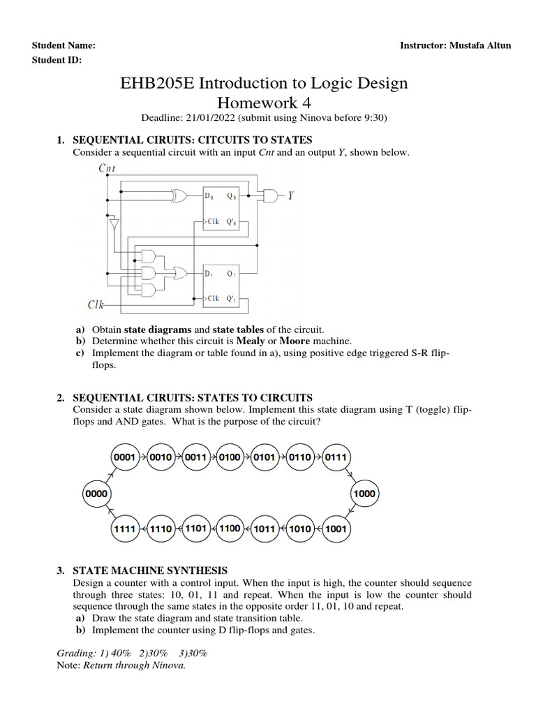 Logic Design Homework Guide | PDF | Teaching Methods & Materials