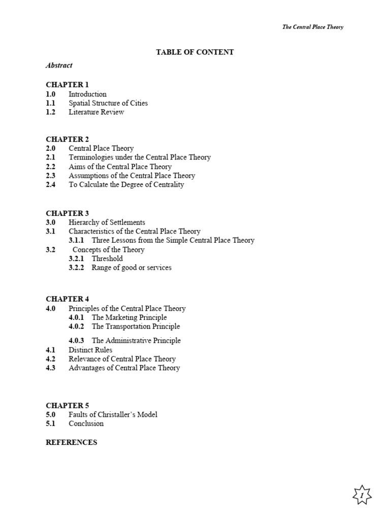 Central Place Theory Write-Up GROUP 3 | PDF | Finance & Money ...
