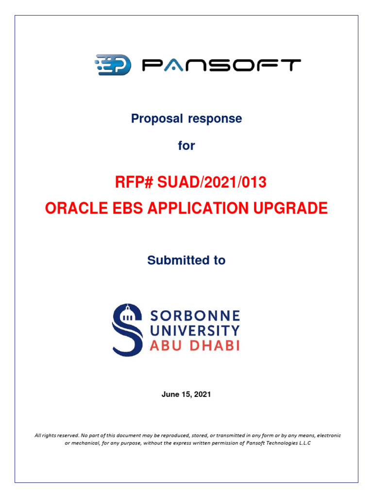 Oracle EBS Upgrade Proposal | PDF | Cloud Computing | Oracle Corporation