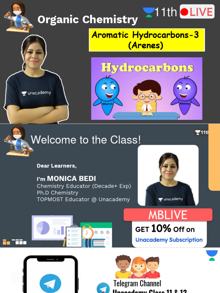 Hydrocarbons Lecture - 12 3 Jan | PDF | Chemical Reactions | Acid