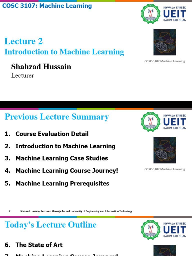 Lecture 2 | PDF | Cluster Analysis | Machine Learning