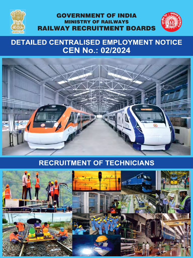 RRB Technician Recruitment 2024 For 9000 Technician Posts | PDF