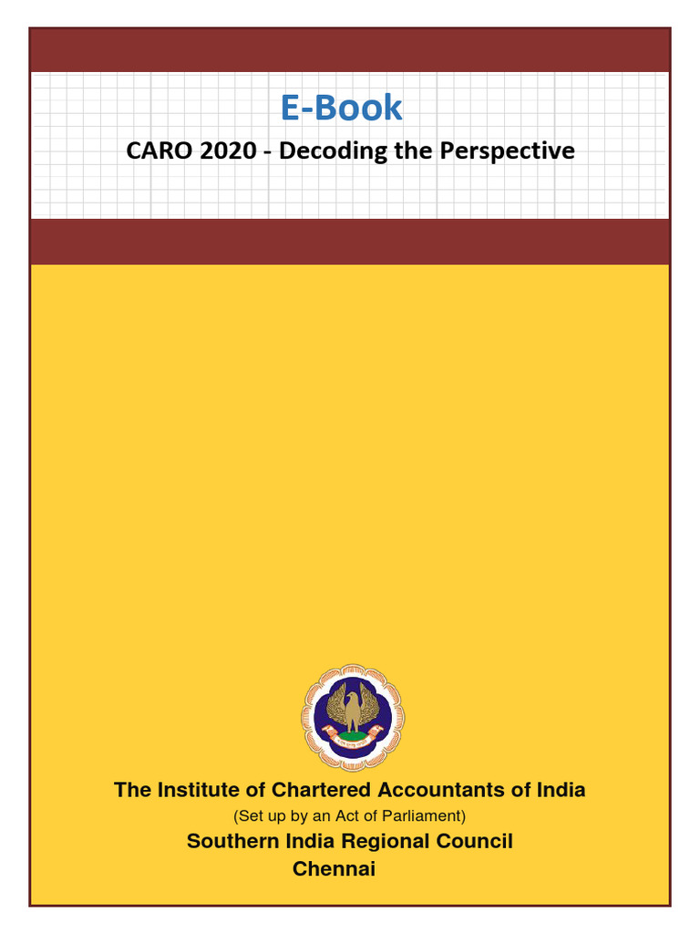 CARO 2020 - Decoding The Perspective | PDF | Audit | Loans