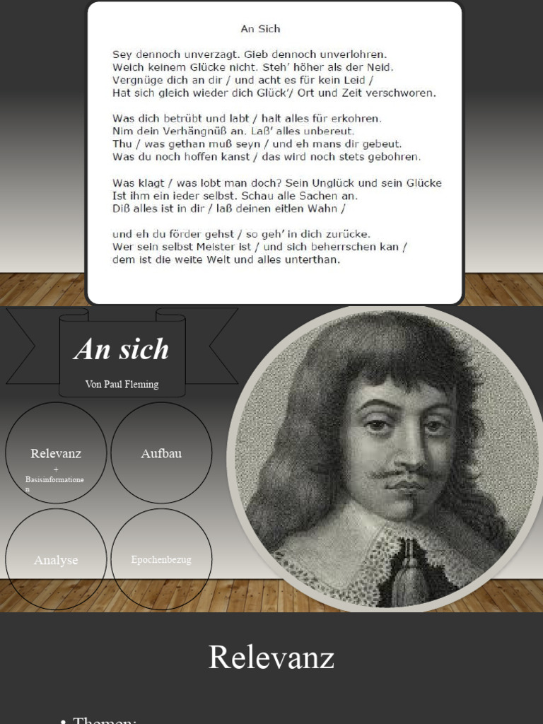 An Sich Von Paul Fleming | PDF