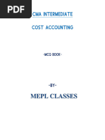 CMA Model Question Paper | PDF | Cost Accounting | Inventory
