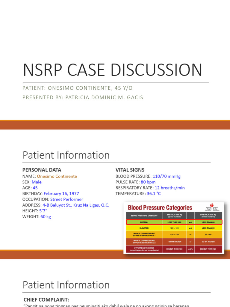 Gacis NSRP Case Discussion-1 | PDF | Periodontology | Mouth