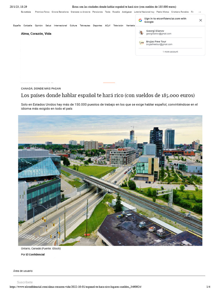 Estas Son Las Ciudades Donde Hablar Español Te Hará Rico (Con Sueldos ...