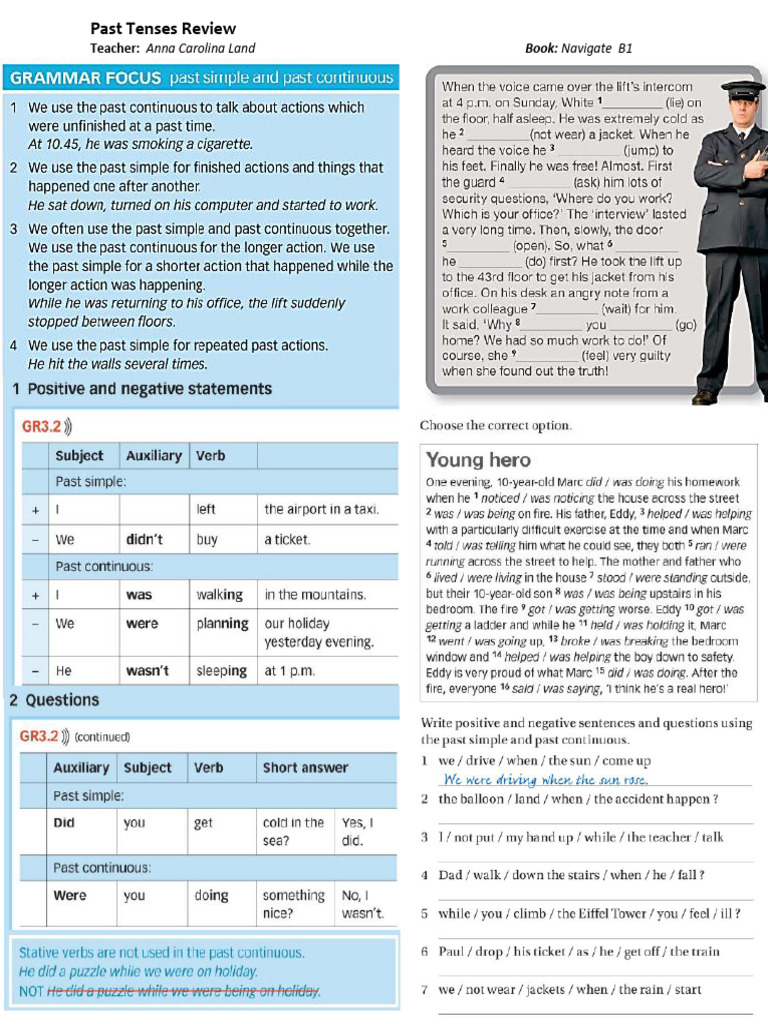 Past Tenses Exercise Guide | PDF | Language Arts & Discipline