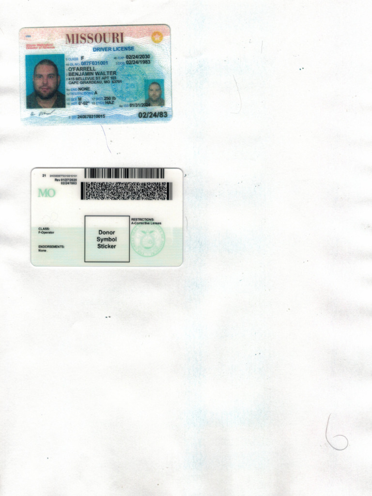 Ben DL Missouri Exp 02.24.2030 | PDF