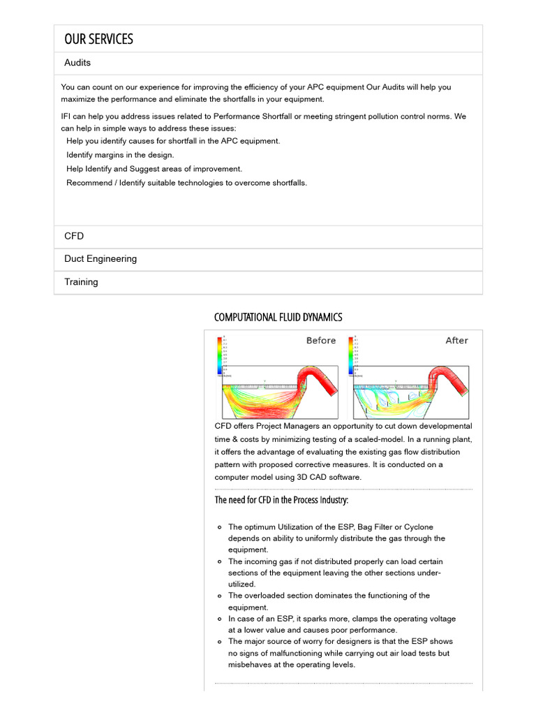 Computational Fluid Dynamics Services and Analysis at IFI's Pvt. LTD ...