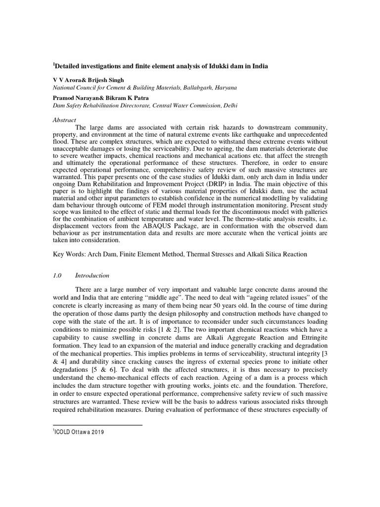 Paper Icold2019 | PDF | Strength Of Materials | Young's Modulus