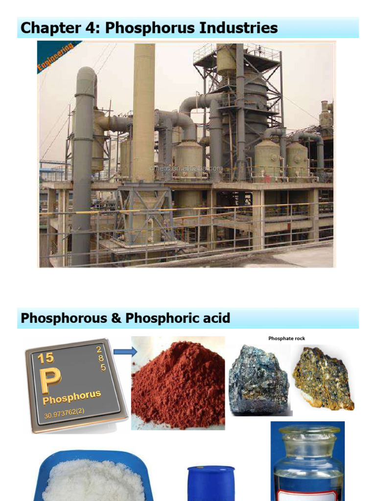 Process Industries - Lecture Material 4 | PDF | Phosphoric Acid | Phosphorus