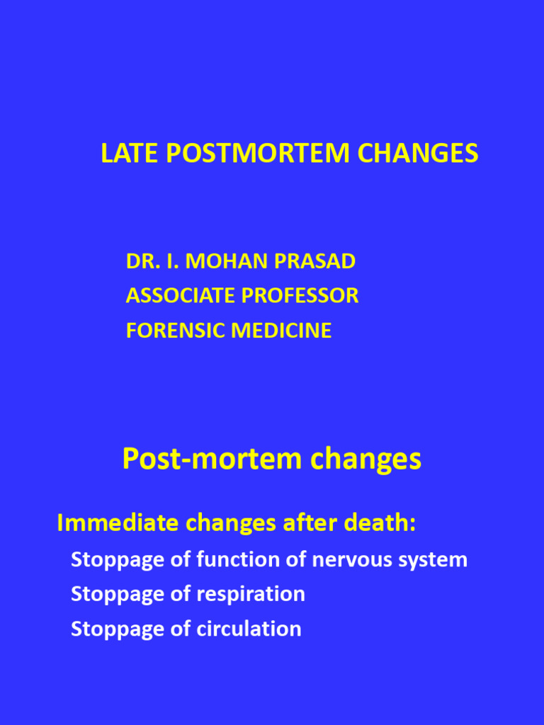 Signs of Death | PDF | Decomposition