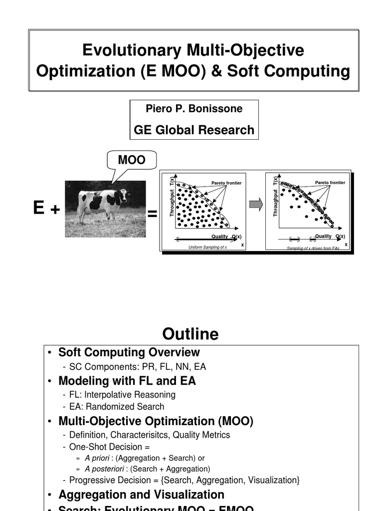 Evolutionary Multi-Objective Optimization (E MOO) & Soft Computing | PDF | Mathematical ...