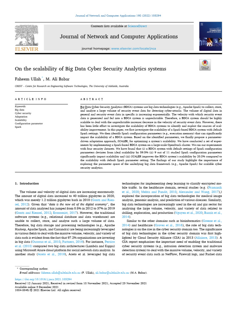 Article 1 | PDF | Scalability | Security