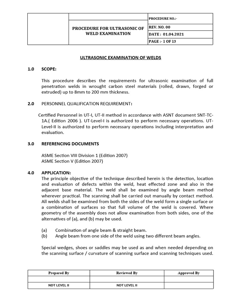 UT-PRO OF WELDS | PDF | Nondestructive Testing | Welding