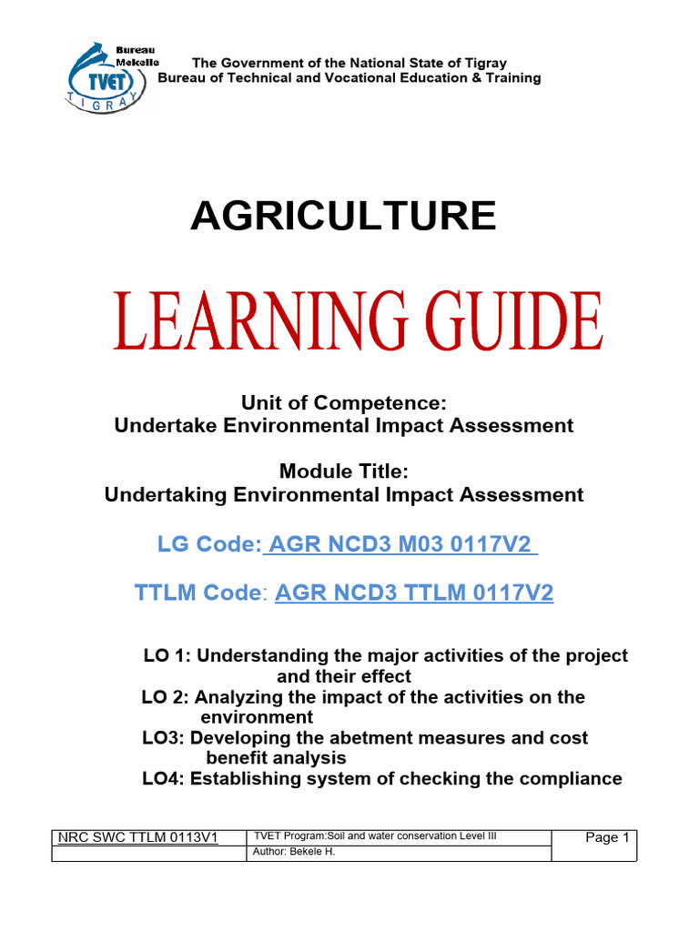 M 03 - LG On Undertaking Environmental Impact Assessment | PDF ...