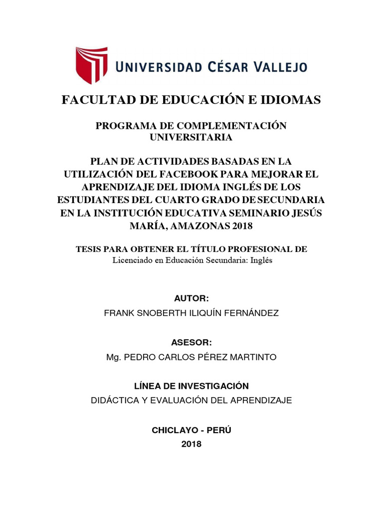 Iliquín FFS | PDF | Enseñando | Aprendizaje