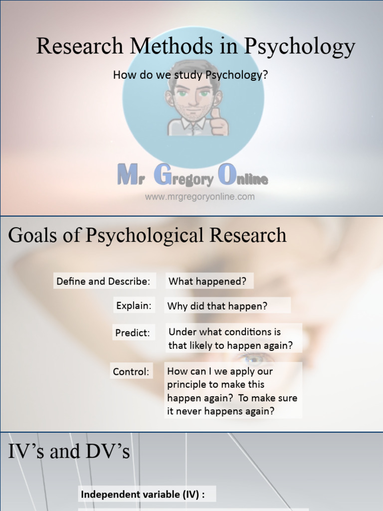 Research Methods in Psychology | PDF | Experiment | Validity (Statistics)