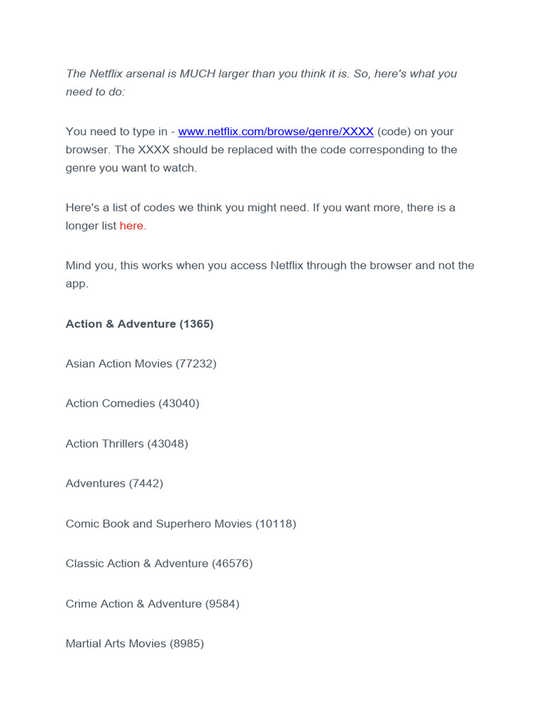 The Netflix Arsenal Is MUCH Larger Than You Think It Is | PDF | Horror ...