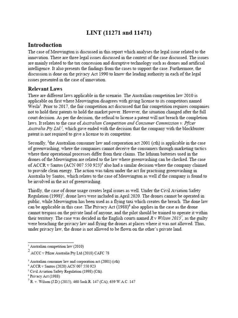 LINT (11271 and 11471) : Relevant Laws | PDF | Patent | Unmanned Aerial ...