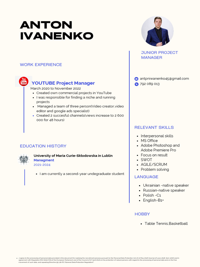 Anton Ivanenko CV | PDF