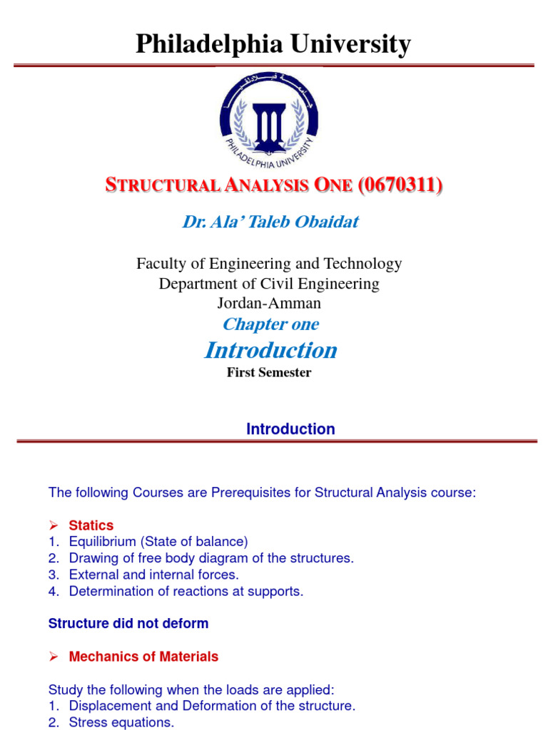 1 - Chapter 1-Introduction | PDF | Stress (Mechanics) | Deformation (Engineering)