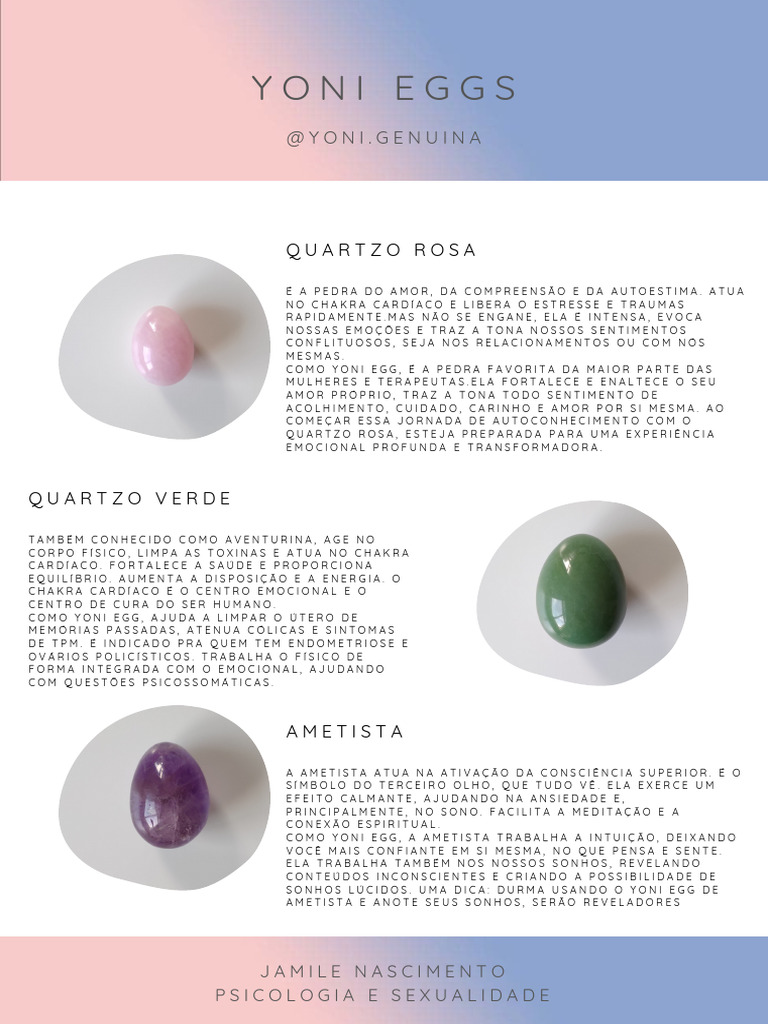 Yoni Eggs e Suas Propriedades | PDF | Chacra | Amor