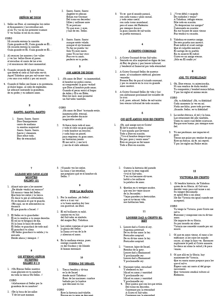 Himnario de La Iglesia de Dios | PDF | Cristo (título) | Amor