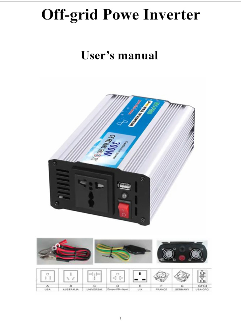 Manual Usuario GE Inverter 300 3000W | PDF
