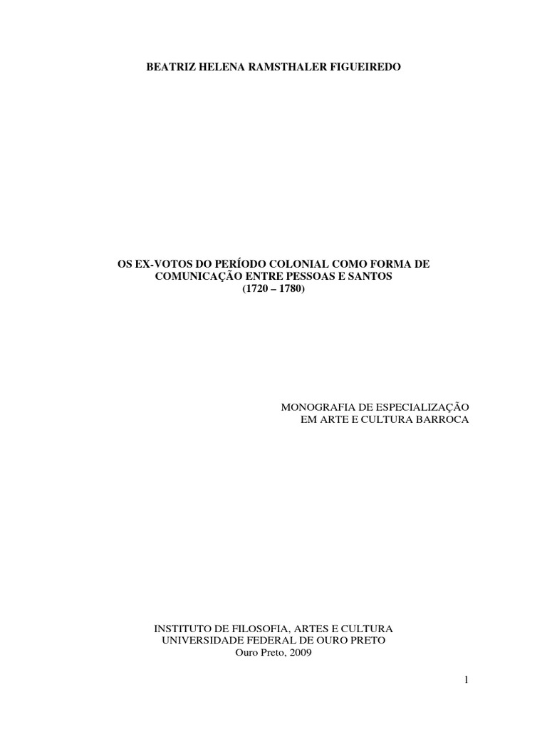 MONOGRAFIA OsEx-VotosPeríodo | PDF