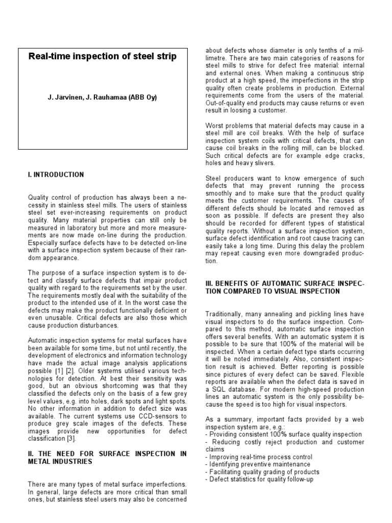 Abb Seminar Paper European Stainless Steel Conference | PDF | Image ...