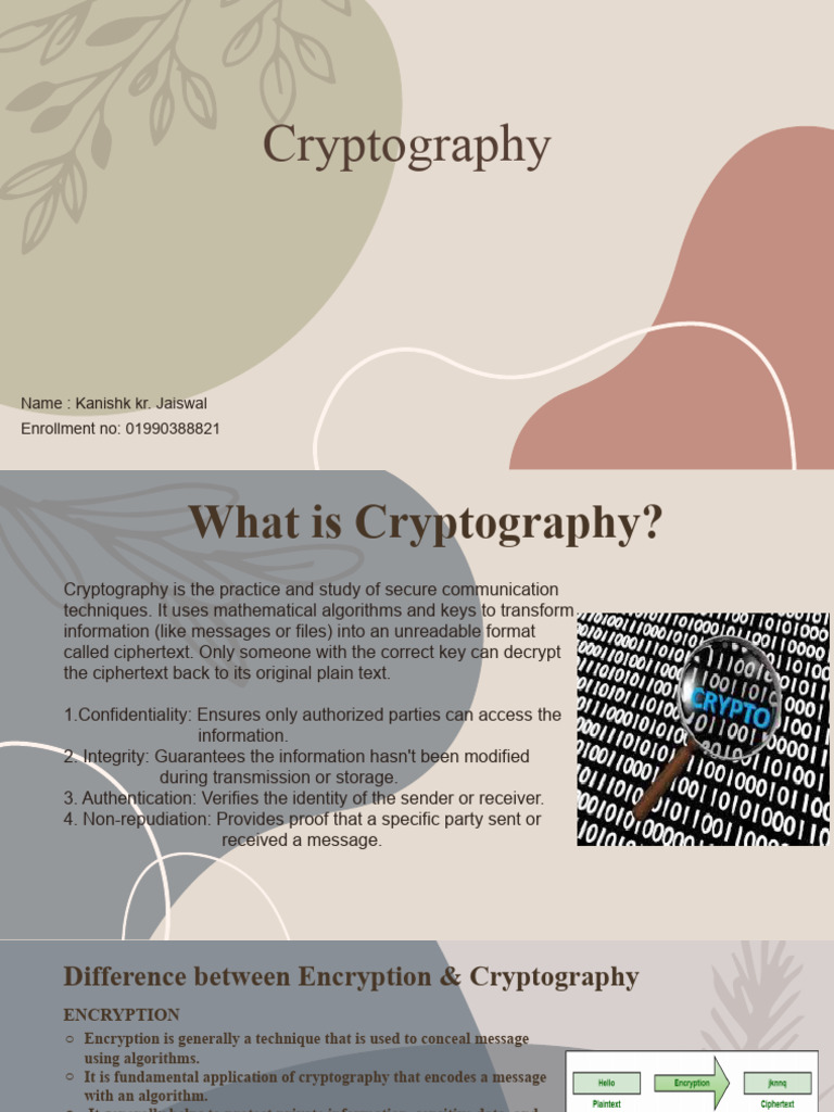 Cryptography | PDF | Cryptography | Encryption