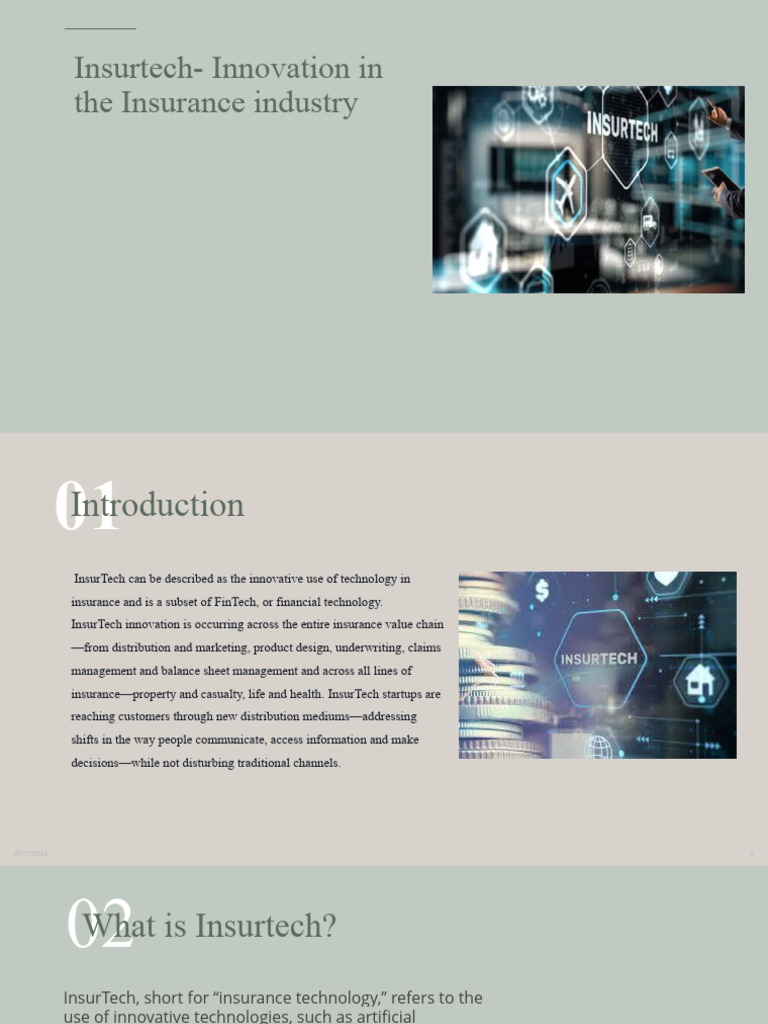 Insurtech- Innovation in the Insurance industry | PDF | Insurance ...