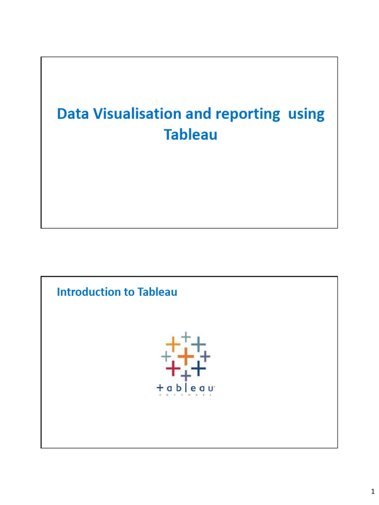 Tableau Basics: Data Visualization Guide | PDF | Pie Chart | Microsoft ...