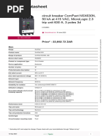 Product Datasheet: Circuit Breaker Compact NS630H - STR23SE - 630 A - 4 ...