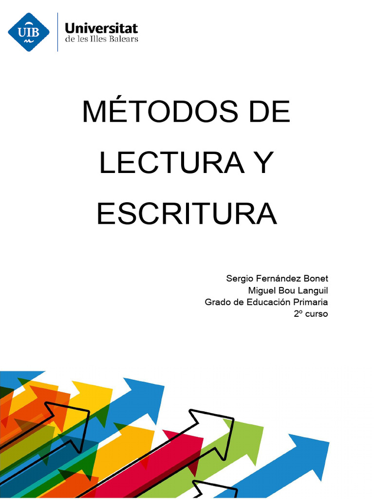 Métodos de Lectura y Escritura | PDF | Aprendizaje | Sílaba
