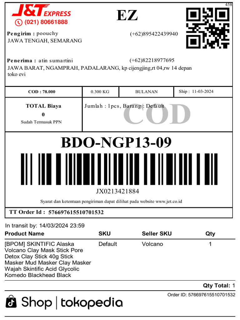 03-11 - 15-00-48 - Shipping Label+packing List | PDF