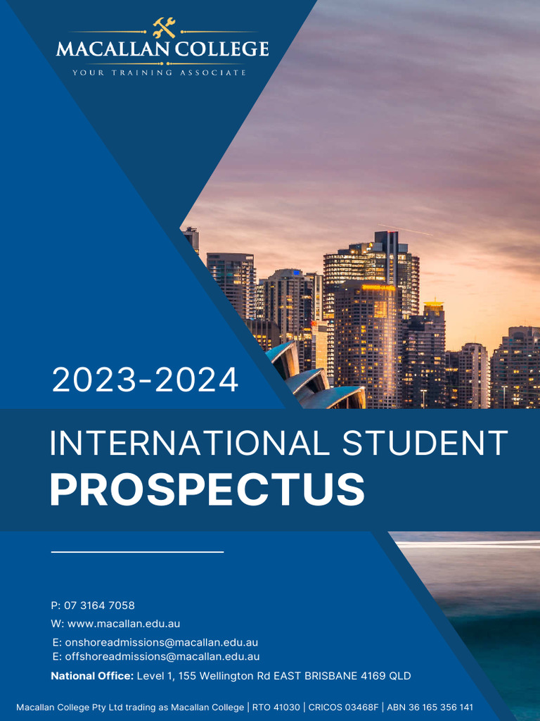 International Student Prospectus 2023 2024 | PDF | Vocational Education | Diploma