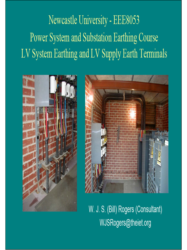 LV System Earthing Course Overview | PDF | Electrical Components ...
