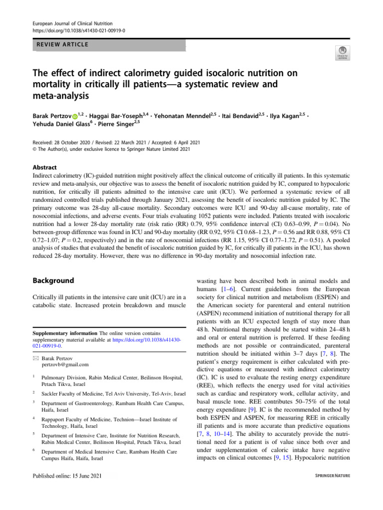 Meta Analise CI | PDF | Intensive Care Medicine | Systematic Review