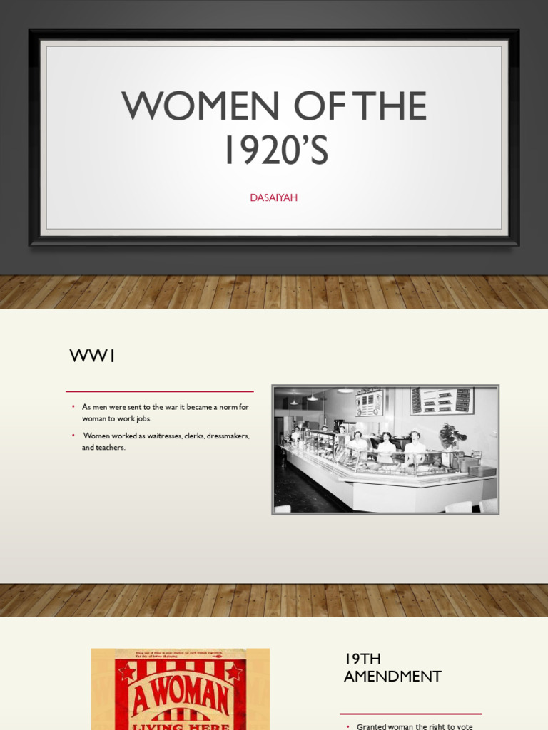 Changes of Women During The 1920s | PDF | Woman