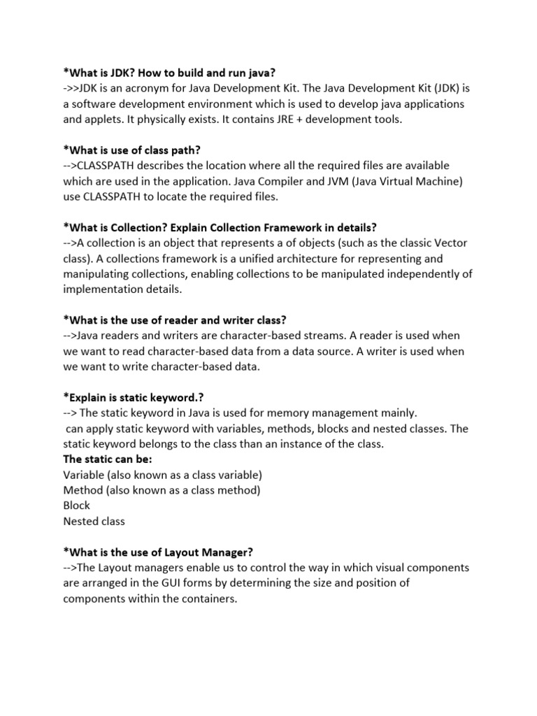 Java Last Year Question Paper | PDF | Programming | Constructor (Object ...